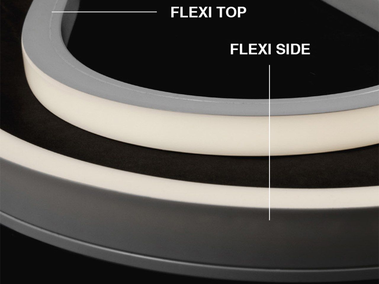 FLEXI SIDE Resin linear lighting profile By Aldabra