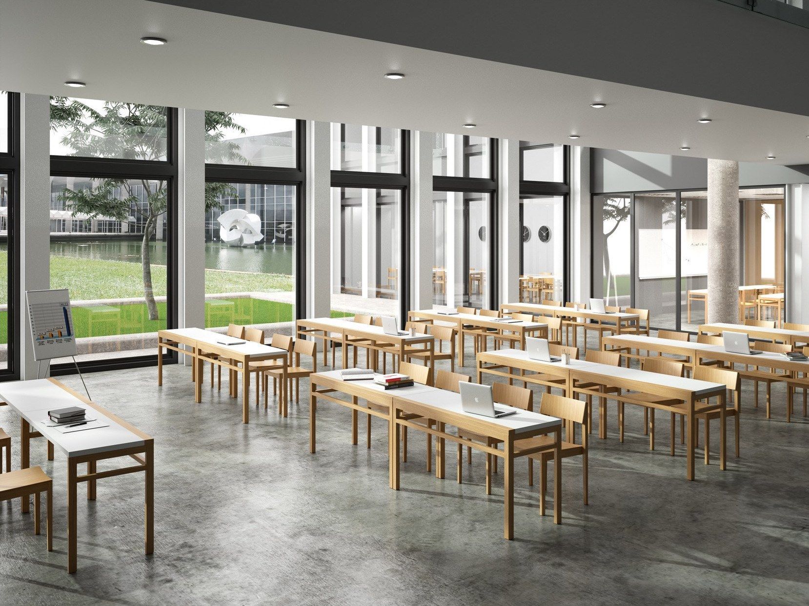 FLIP Folding wooden bench desk By Inno | design Harri Korhonen