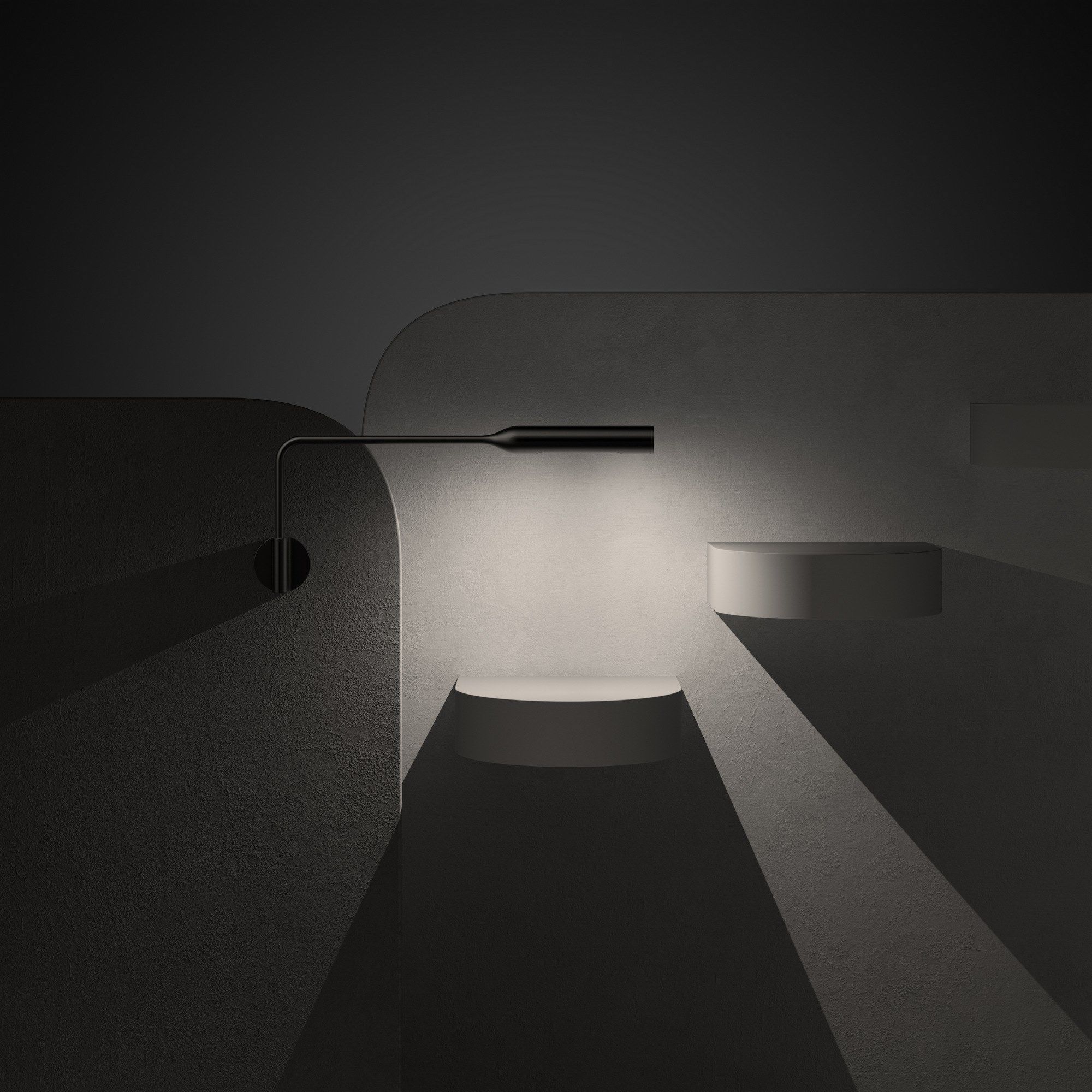 FLO LED dimmable aluminium wall lamp By Lumina | design Foster + Partners