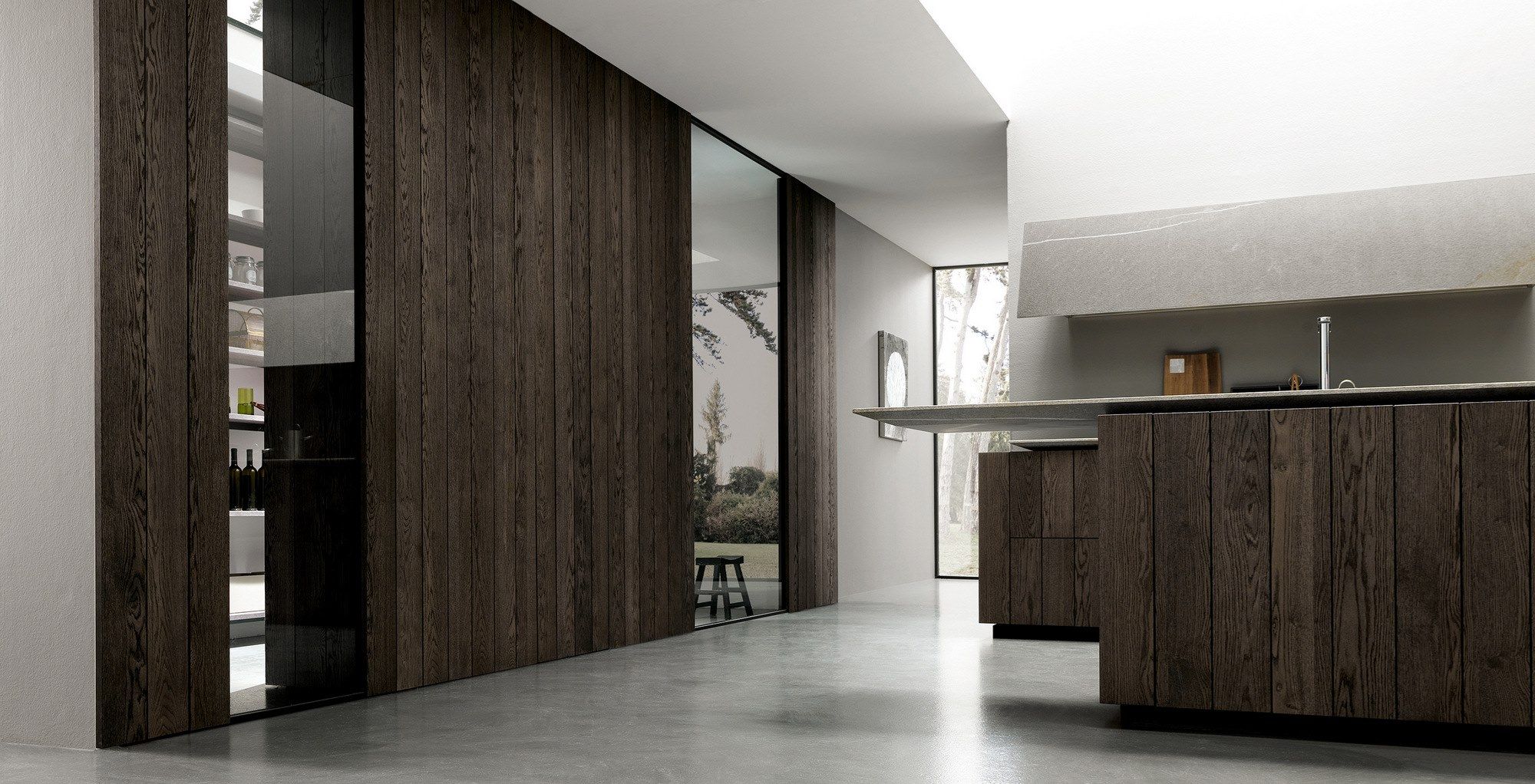 FLOAT | Kitchen with island Float Collection By MODULNOVA