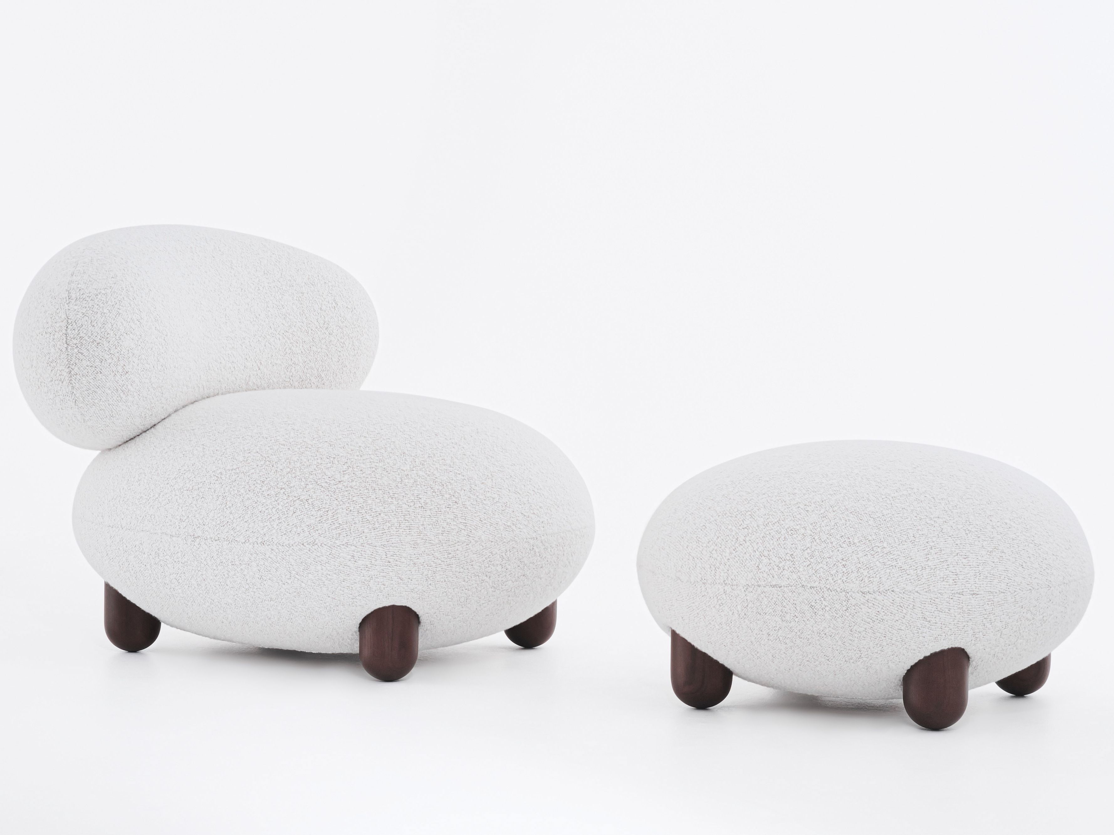 FLOCK Fabric easy chair By NOOM | design Kateryna Sokolova