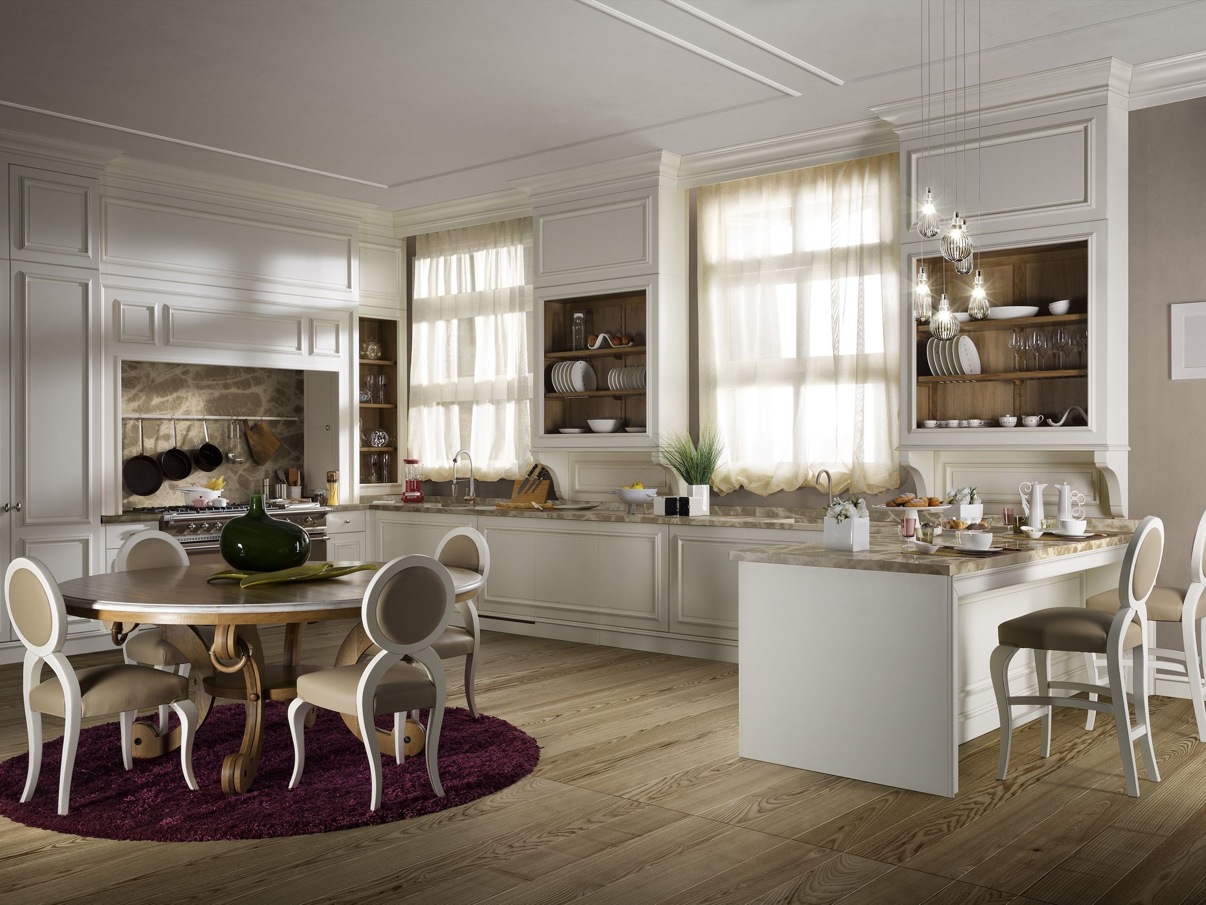 FLORAL Cucina in legno By L'Ottocento