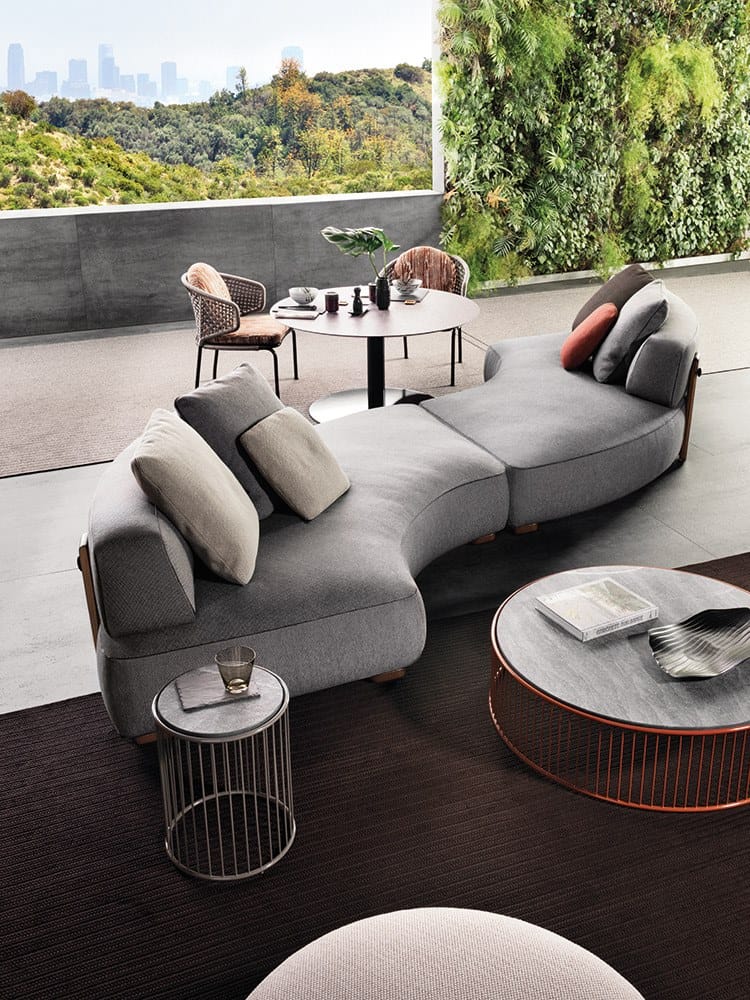 FLORIDA | Sectional garden sofa Florida Collection By Minotti design Rodolfo Dordoni