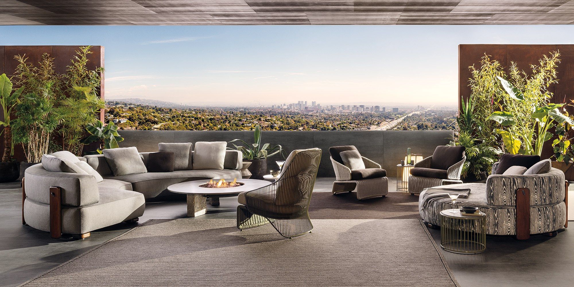 FLORIDA | Sectional garden sofa Florida Collection By Minotti design Rodolfo Dordoni