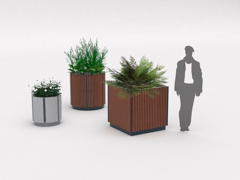 Steel Flower pot FLORIUM By mmcité1 design David Karásek, Radek Hegmon