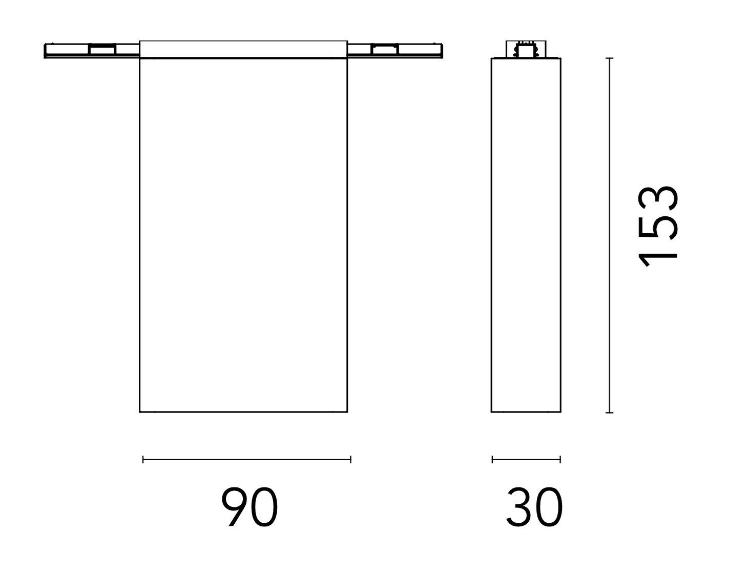 FLOS - ZERO TRACK 2x1 M WHITE Illuminazione a binario By In Stock