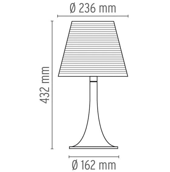 FLOS - MISS K Polycarbonate Transparent 台灯 By In Stock | design ...