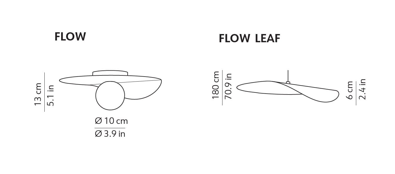 FLOW Metal ceiling lamp By KDLN | design Chris Basias
