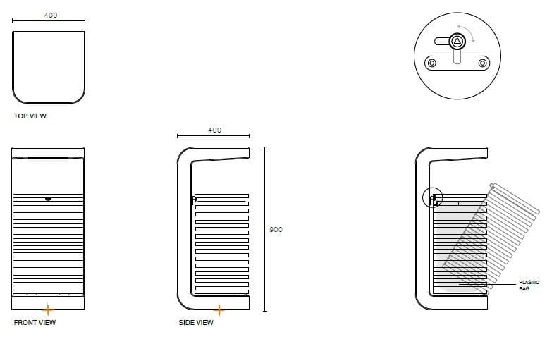 FLOW Litter bin By SIT | design João Carvalho