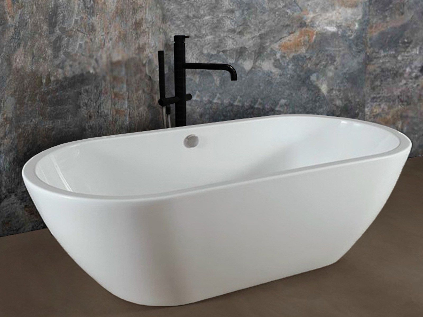 FLOW T1.33 | Bathtub tap Floor standing chromed brass bathtub tap By ...