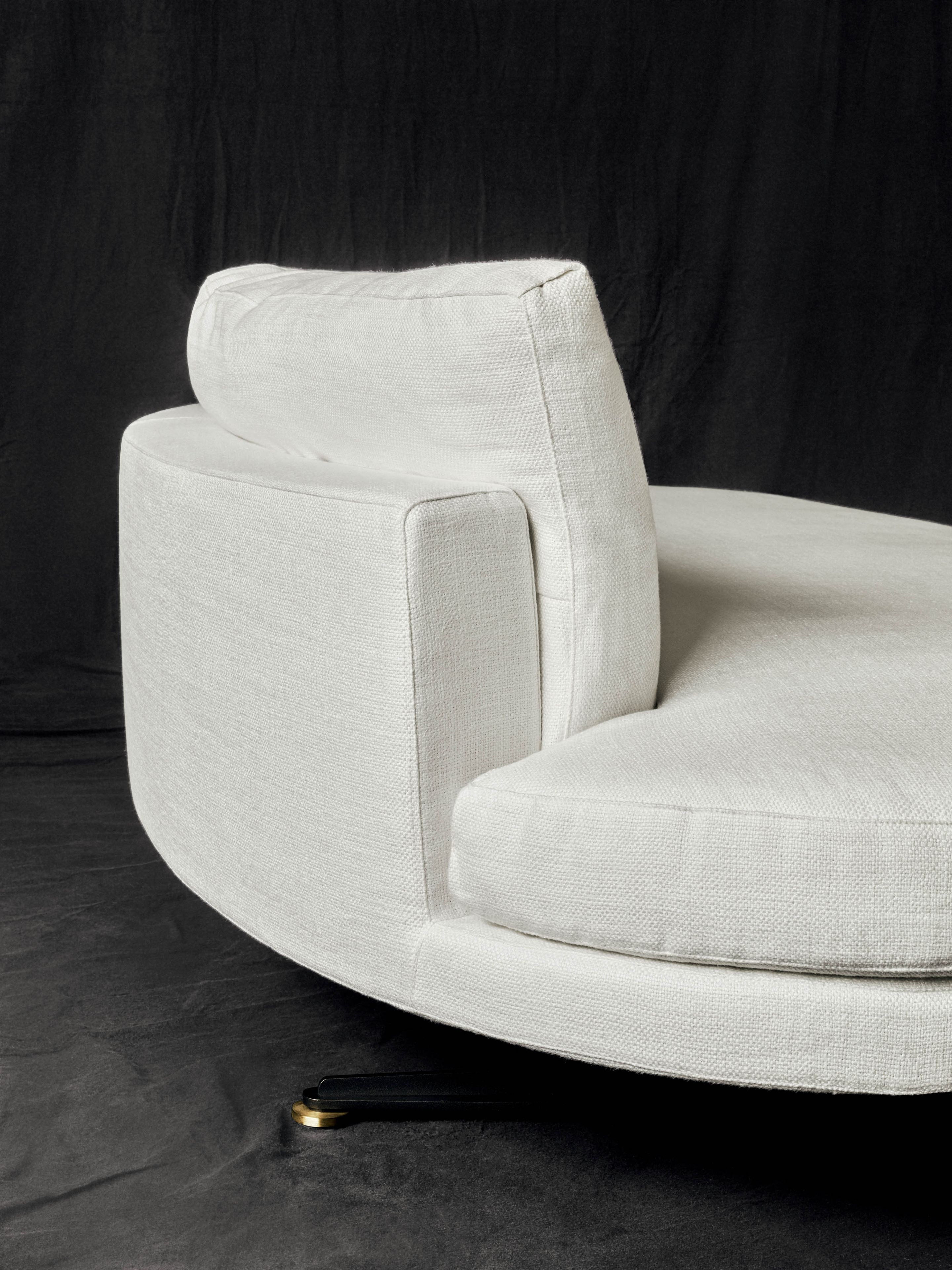 FLOYD-HI Fabric bench with back By Living Divani | design Piero Lissoni