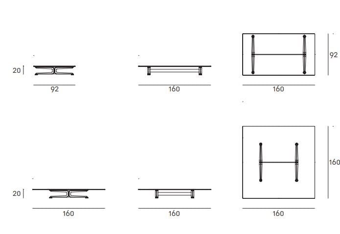 FLOYD-HI TABLE Floyd Collection By Living Divani design Piero Lissoni