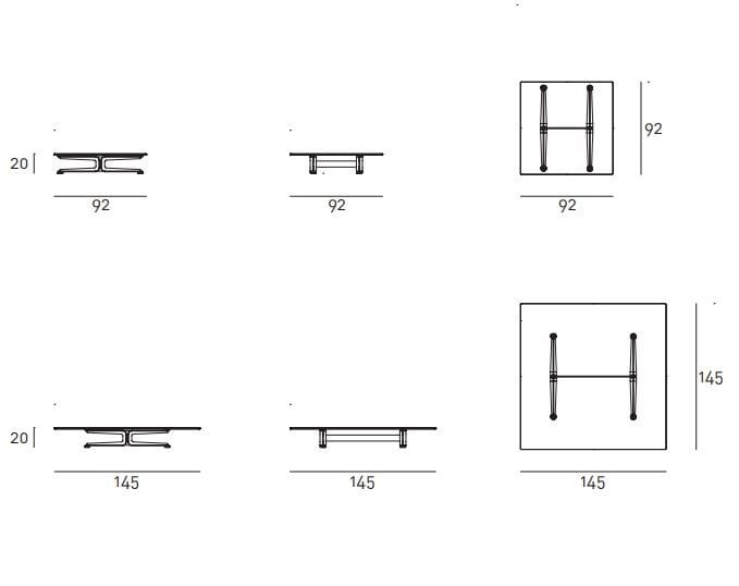 FLOYD-HI TABLE Floyd Collection By Living Divani design Piero Lissoni