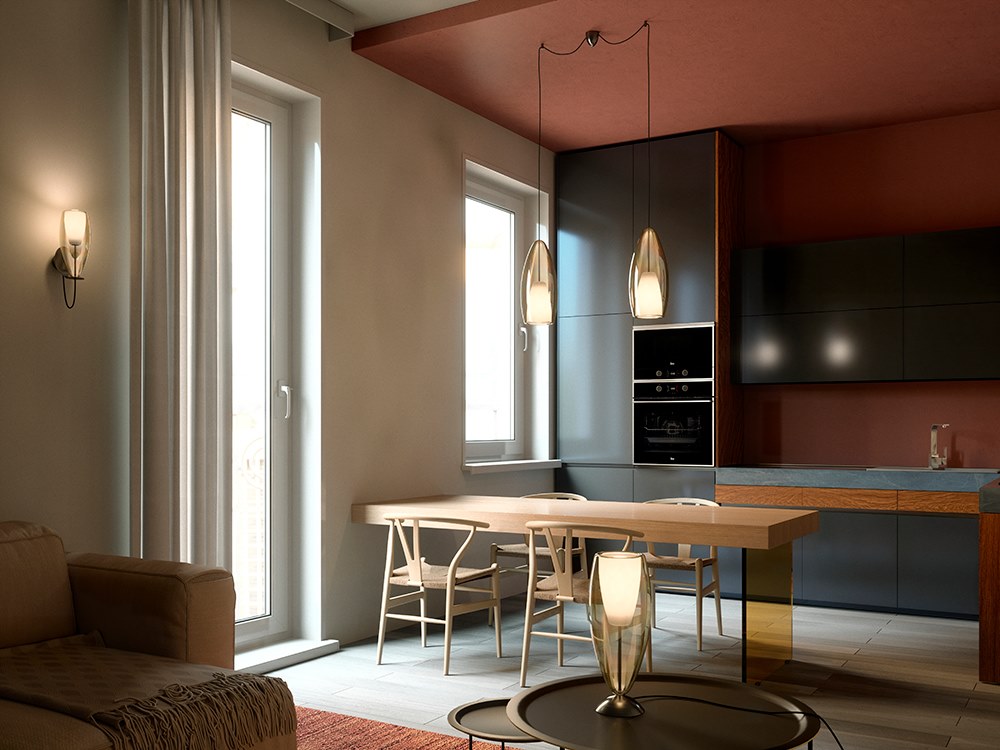 FLUTE Direct light blown glass pendant lamp By Cangini & Tucci