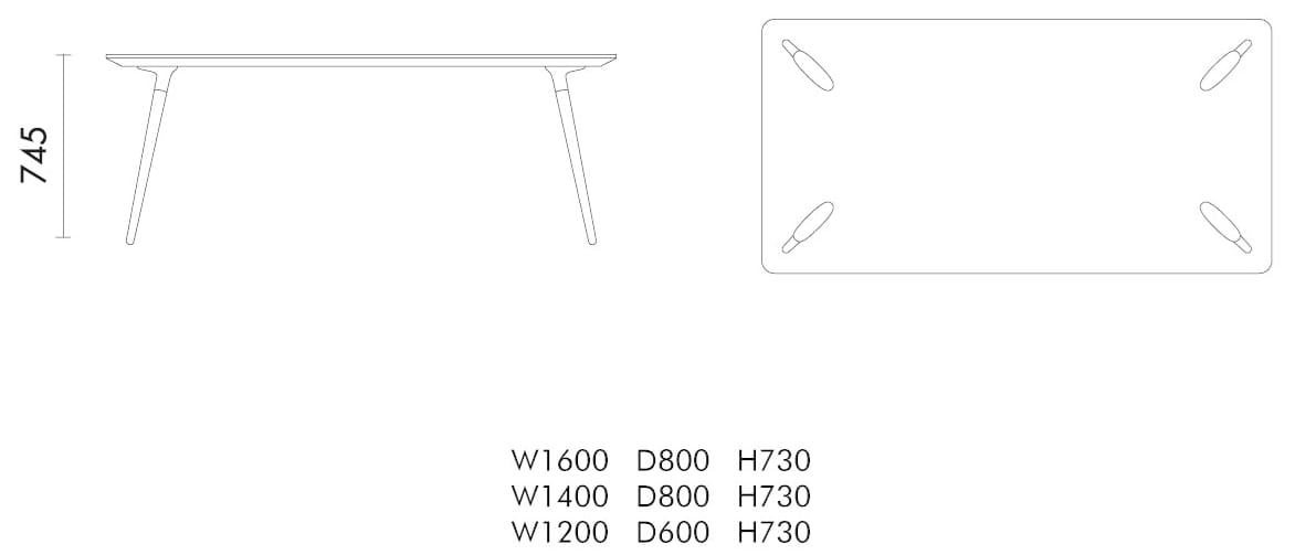 FLUX | Rectangular table Flux Table Collection By grado design design ...