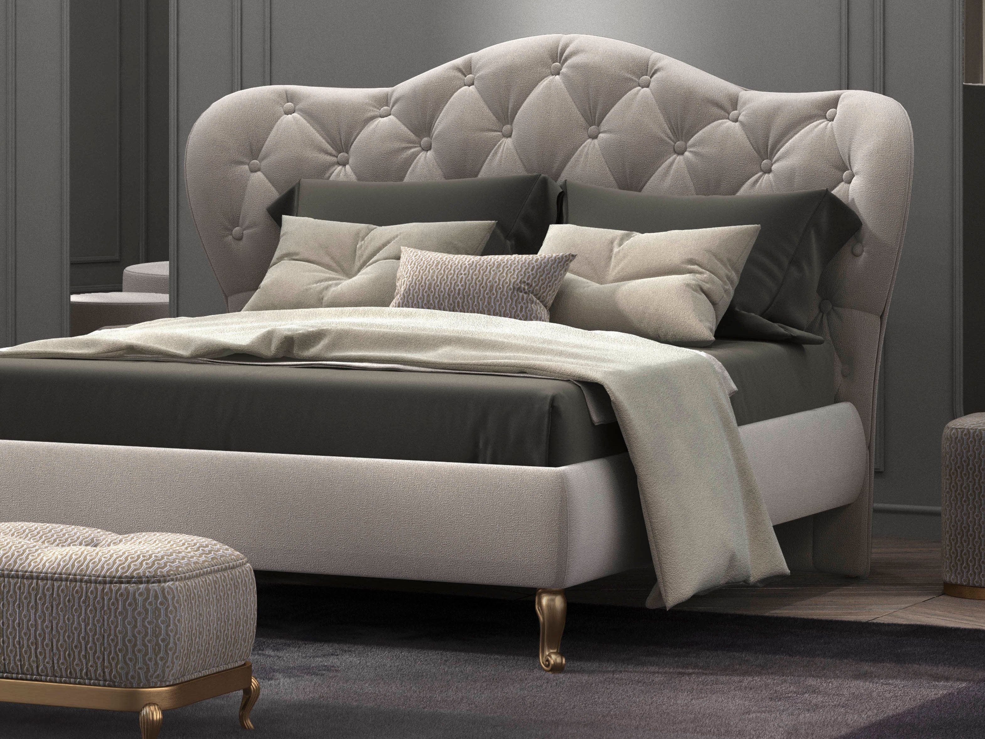 FLY | Bed with tufted headboard Double bed with tufted headboard By ...