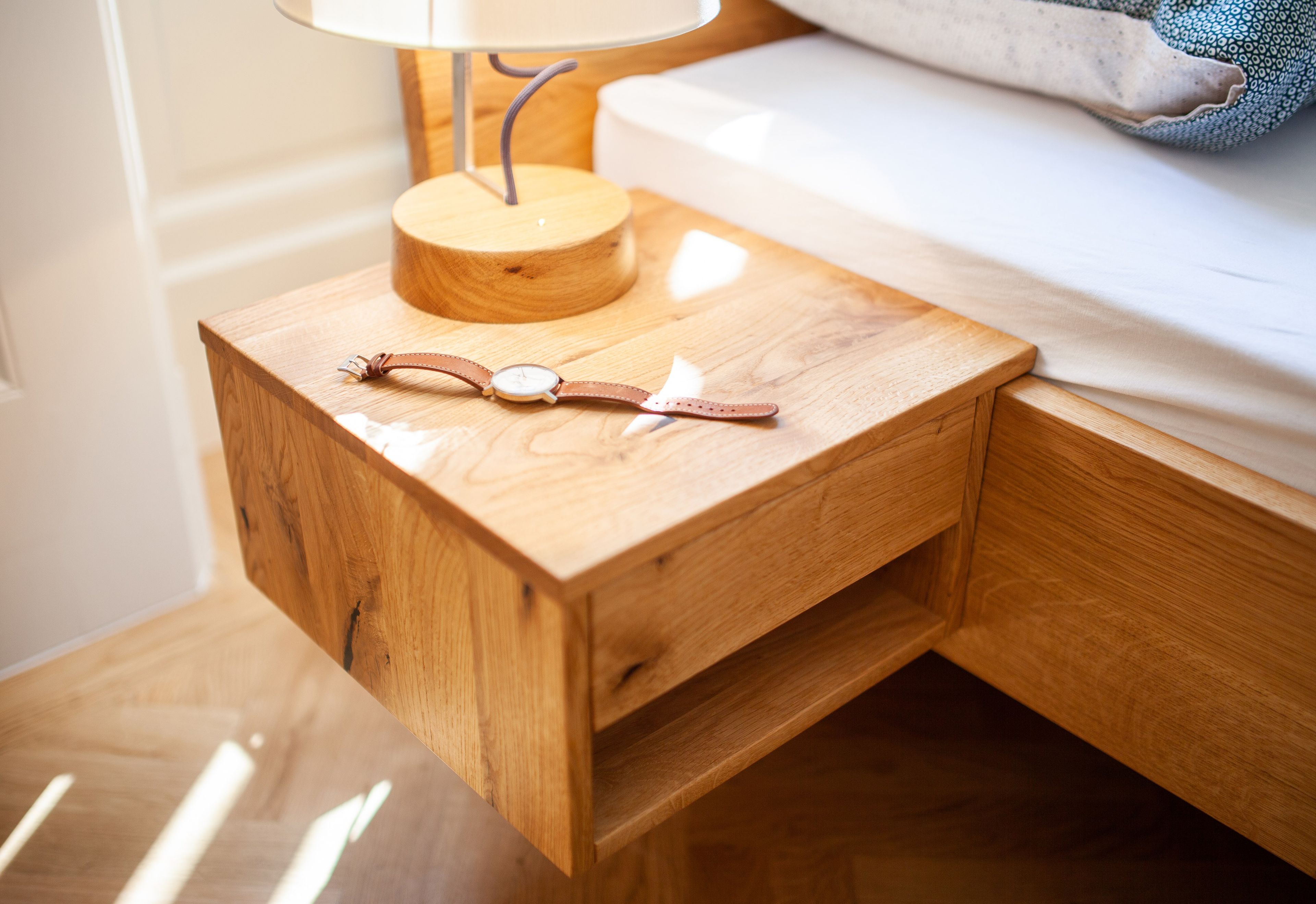 FLY Wooden bedside table with drawers By sixay furniture