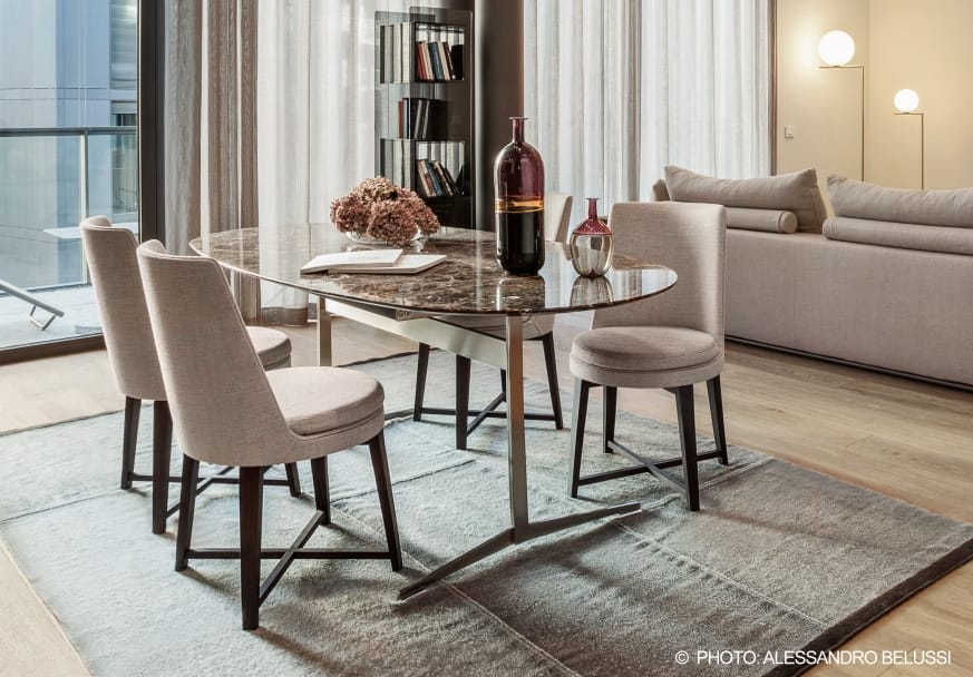 FLY | Marble table By Flexform design Antonio Citterio