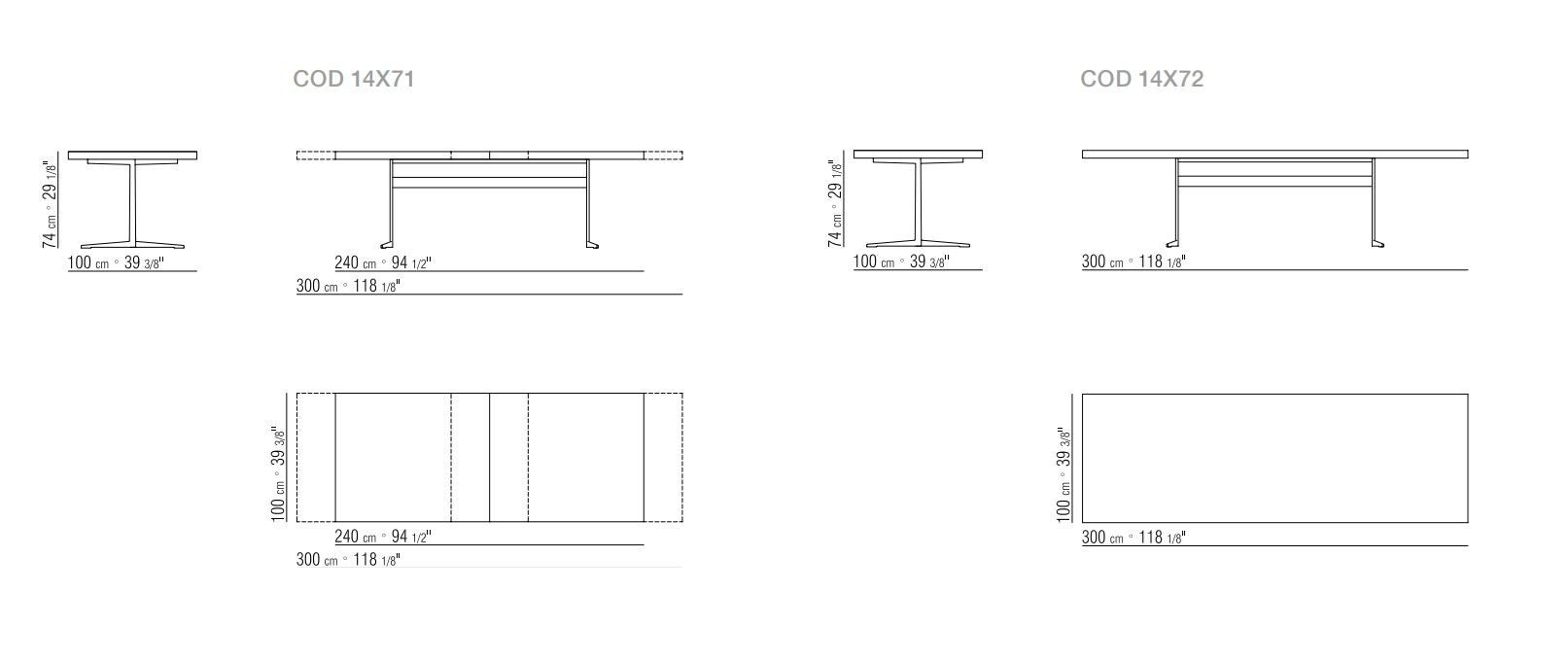 FLY | Wooden table By Flexform design Antonio Citterio