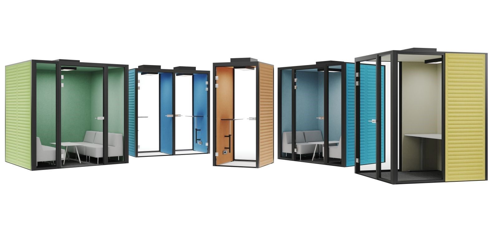 SILENT CUBE Acoustic multimedia office booth By FURNIKO