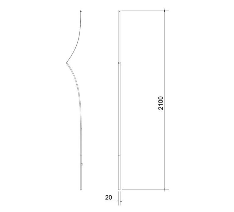 FOLD LINEAR | Wall lamp LED metal wall lamp By Maison Matisse | design ...