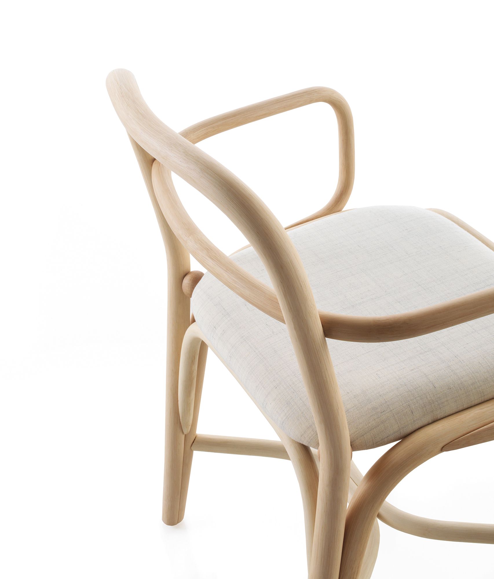 FONTAL Upholstered rattan chair with armrests By EXPORMIM | design ...