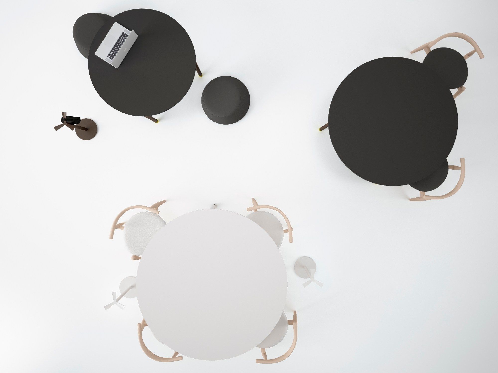 FOORK | Tavolo rotondo By Systemtronic design Victor Carrasco