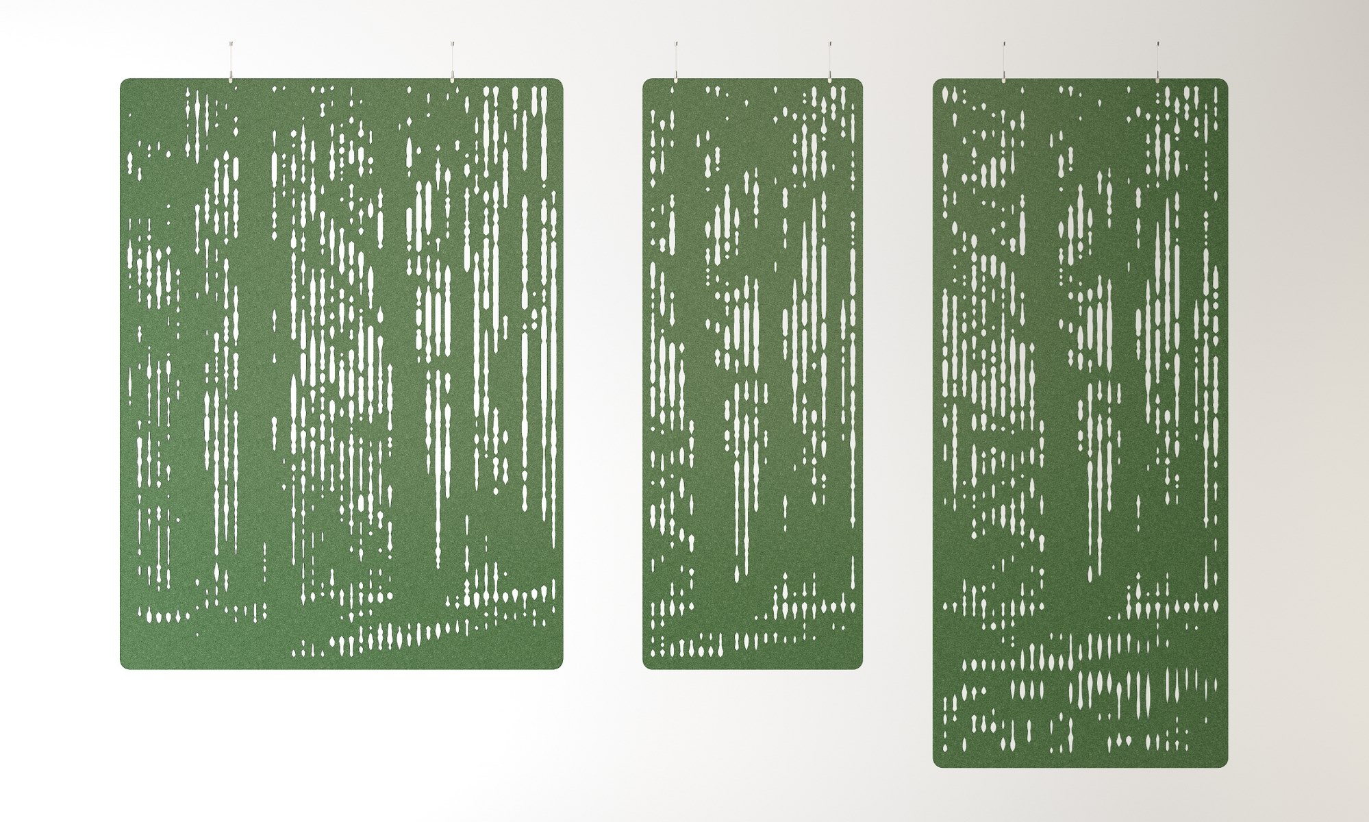 FOREST Sound absorbing hanging recycled plastic office screen By IMPACT ...