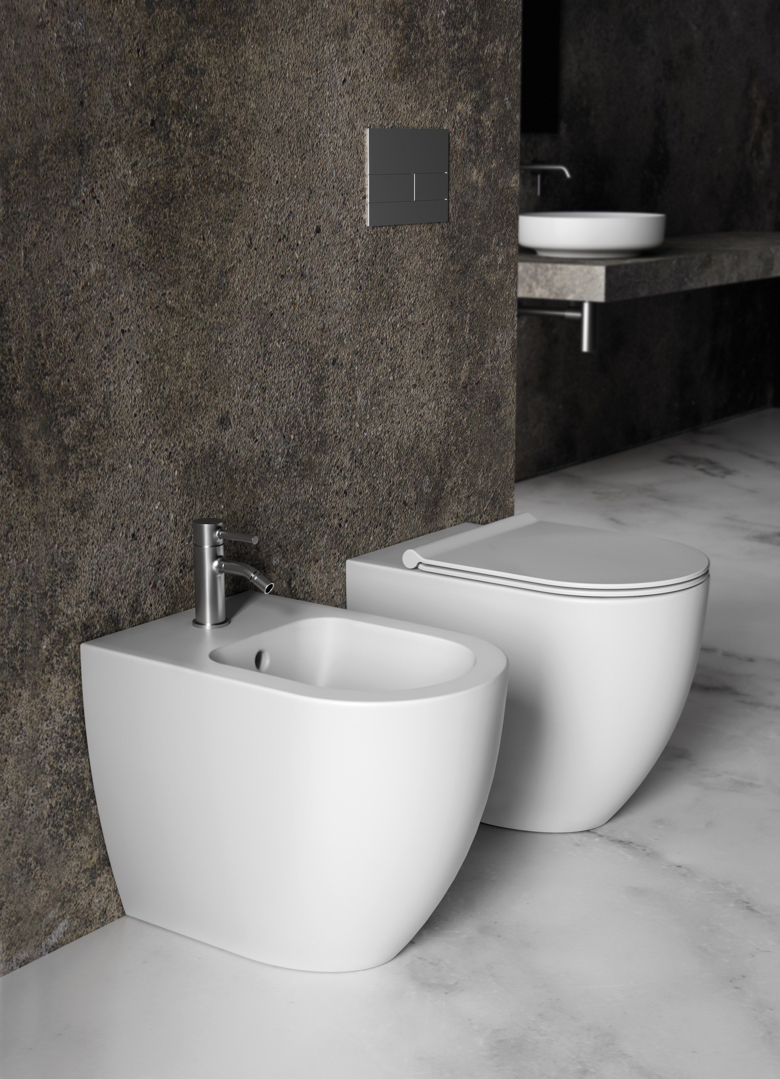 FORM SQUARE | Wc a pavimento Wc in ceramica a pavimento By Alice Ceramica