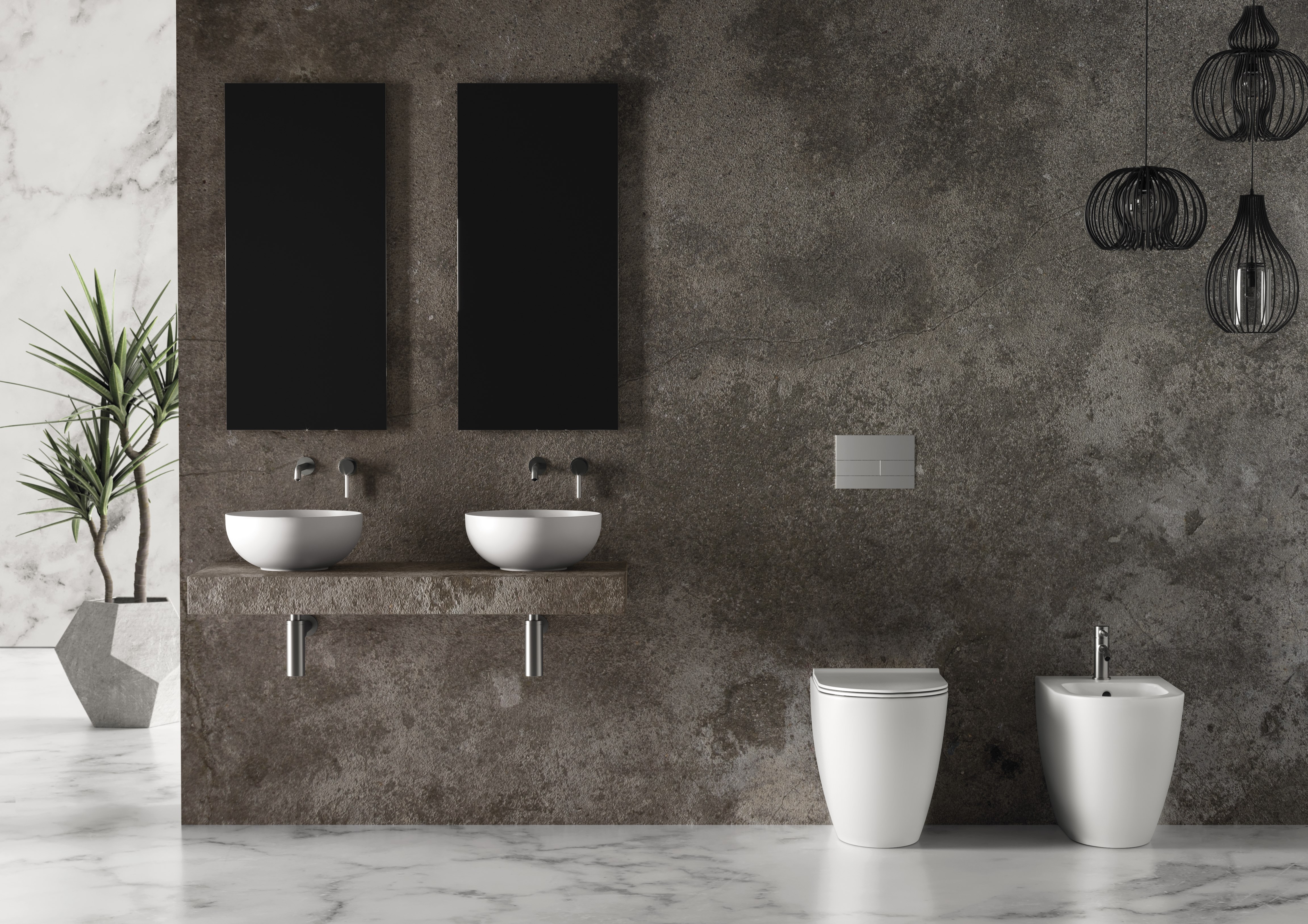 FORM SQUARE Floor mounted ceramic toilet By Alice Ceramica