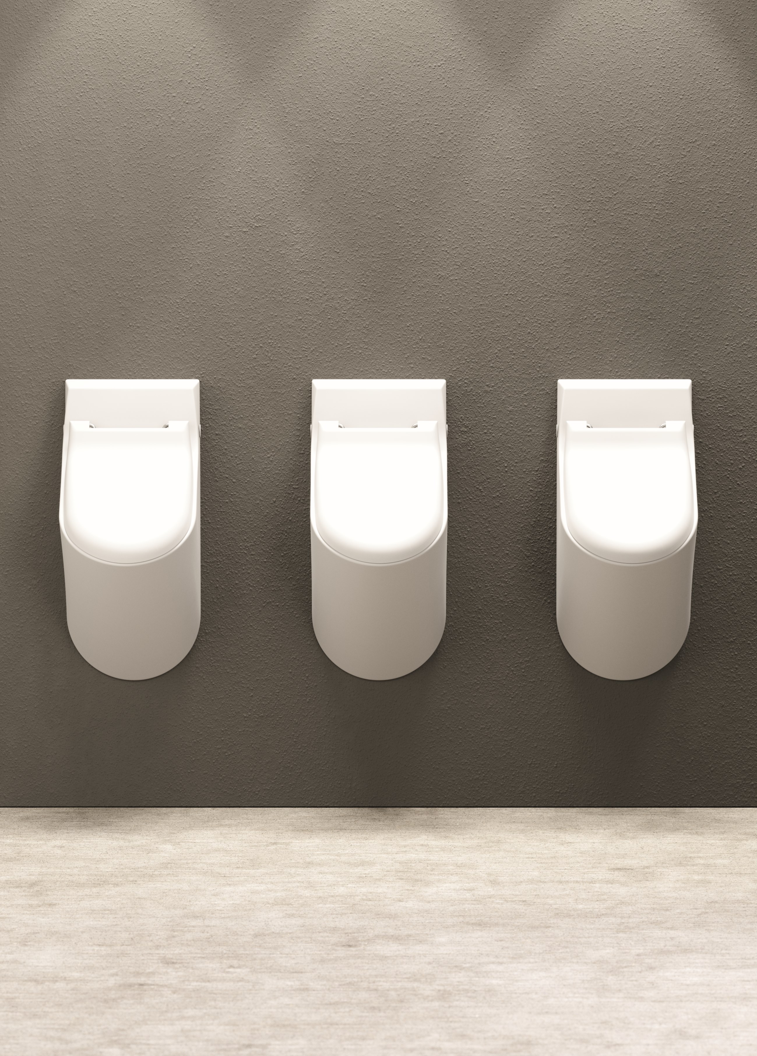 FORM Suspended ceramic Urinal By Alice Ceramica