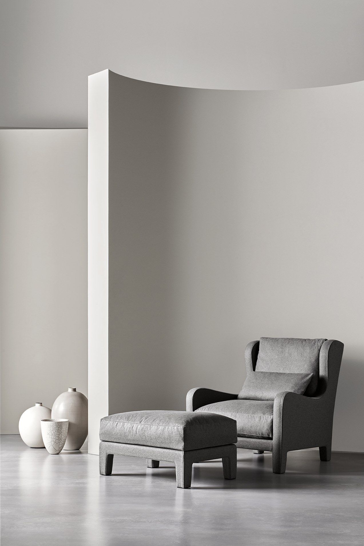 FORREST SOFT | Fauteuil bergère Fauteuil bergère en tissu By Meridiani