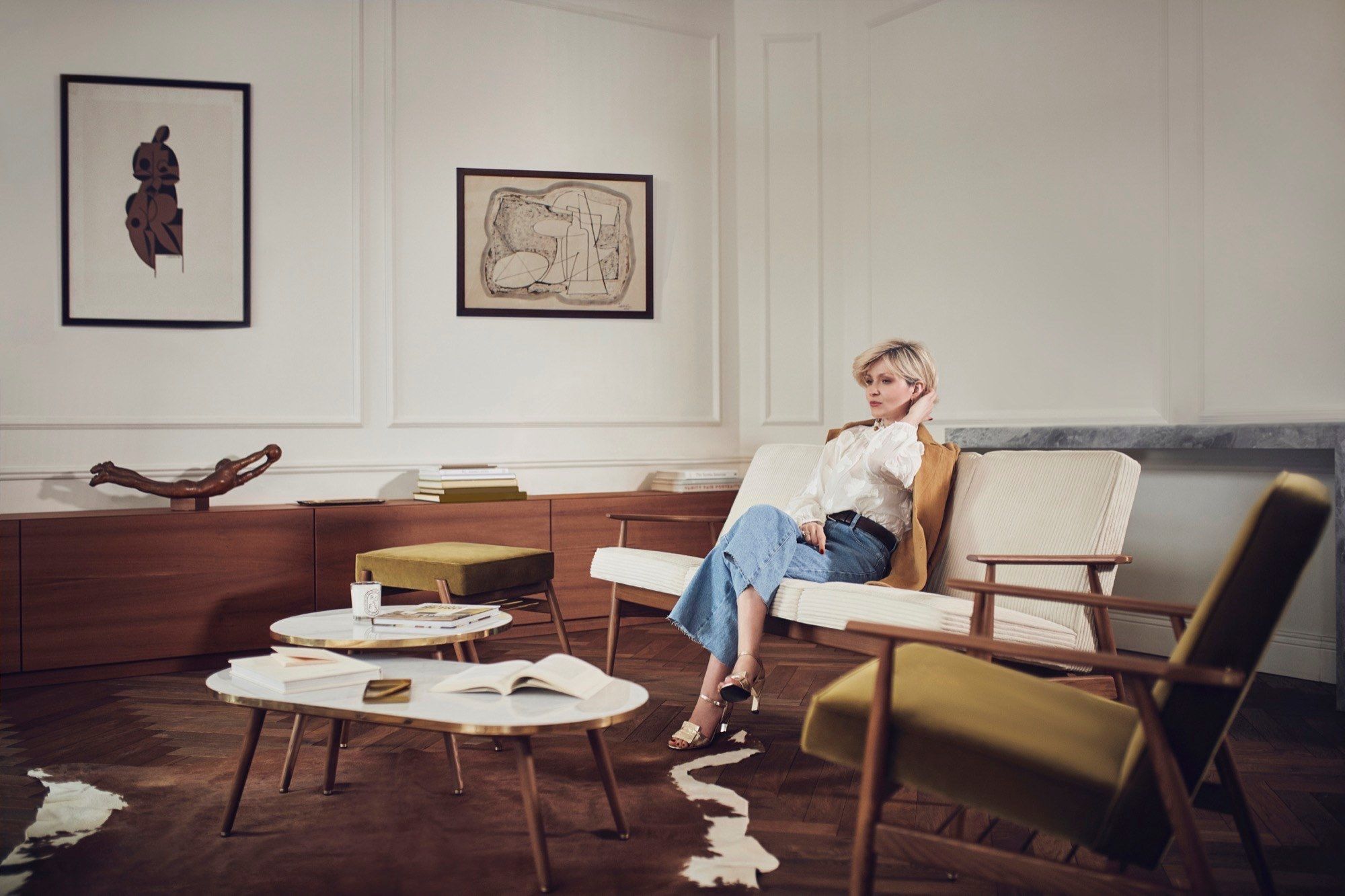 FOX Chenille easy chair with armrests By 366 Concept s.c. | design ...