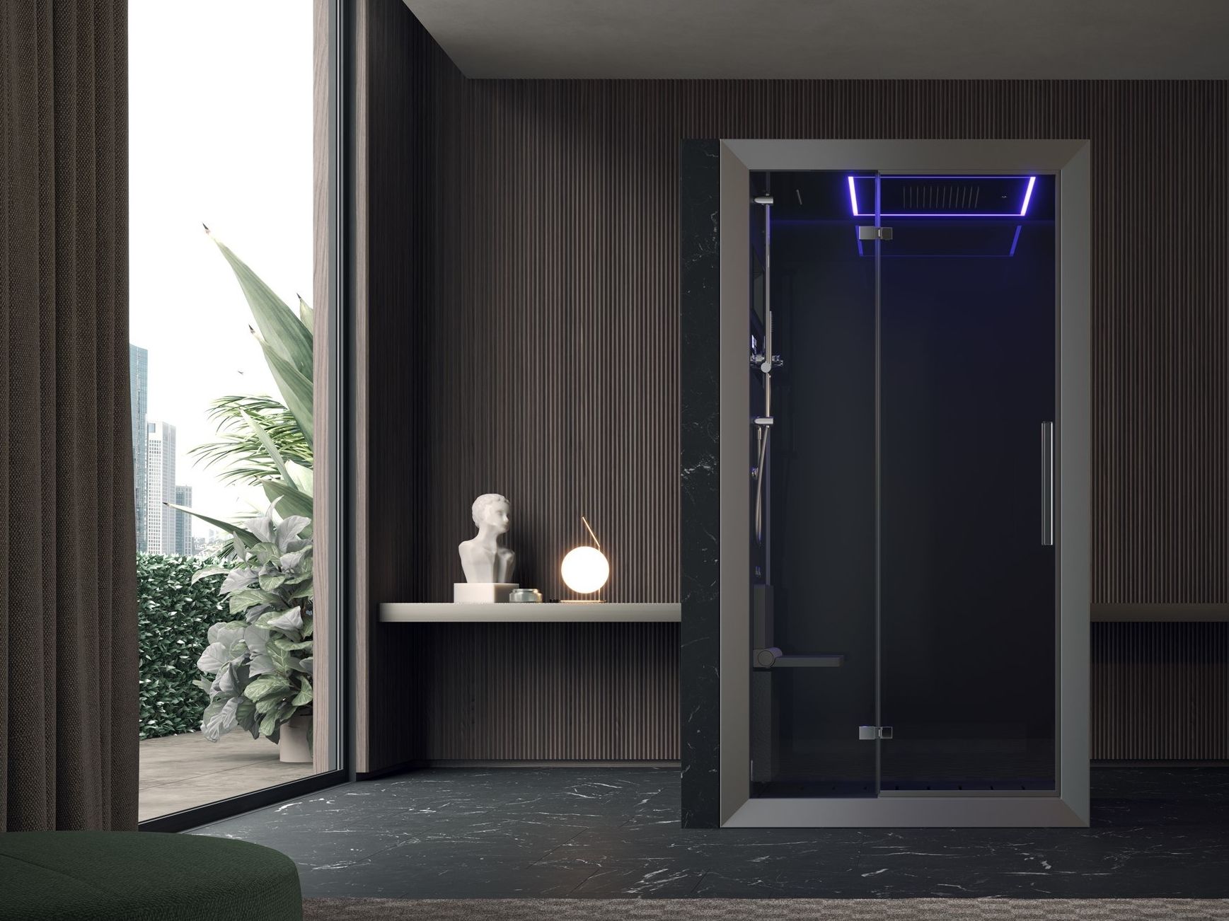 FRAME 120 Multifunction steam shower cabin By Jacuzzi® | design Mario ...