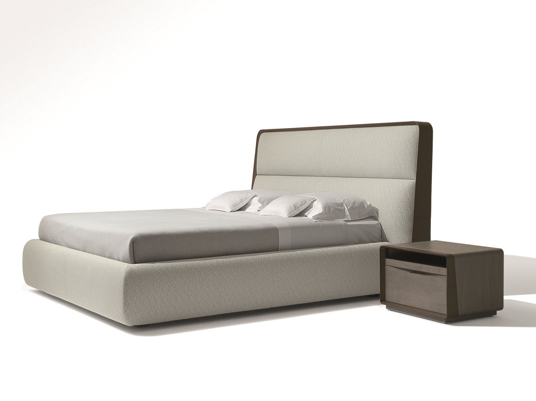 FRAME Double bed with upholstered headboard By Giorgetti | design Carlo ...