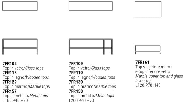 FRAME | Console table By Marelli