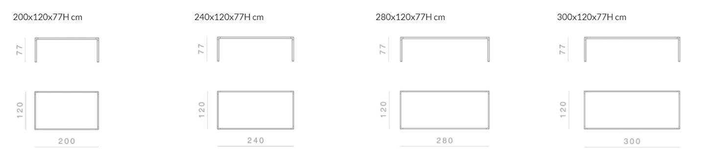 FRAME | Rectangular table Frame Collection By GHIDINI1961 design ...