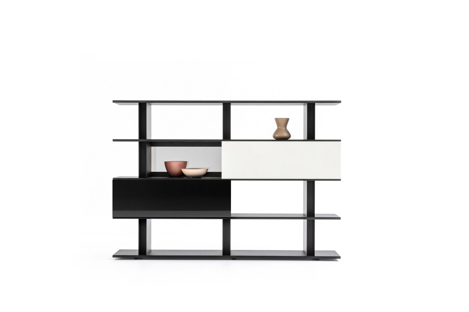 FRAME-SHIFT Open sectional wood veneer bookcase By Moroso | design ...