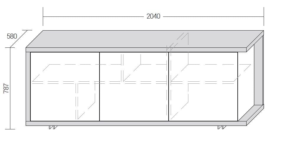 FRAME | Sideboard Frame Collection By Dall'Agnese design DOS Design