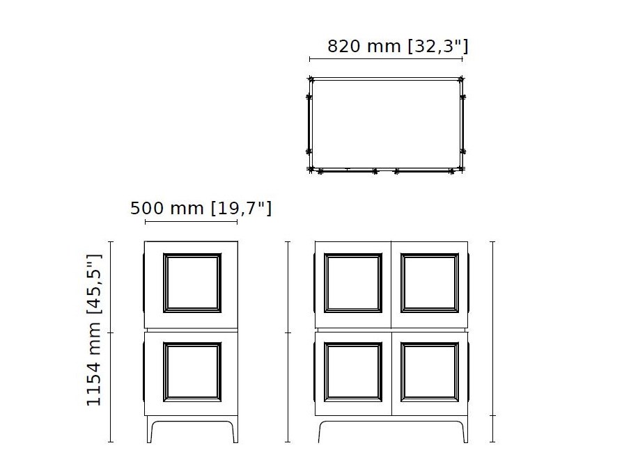 FRAME UP | Highboard By EXENZA design Roberto Cicarelli