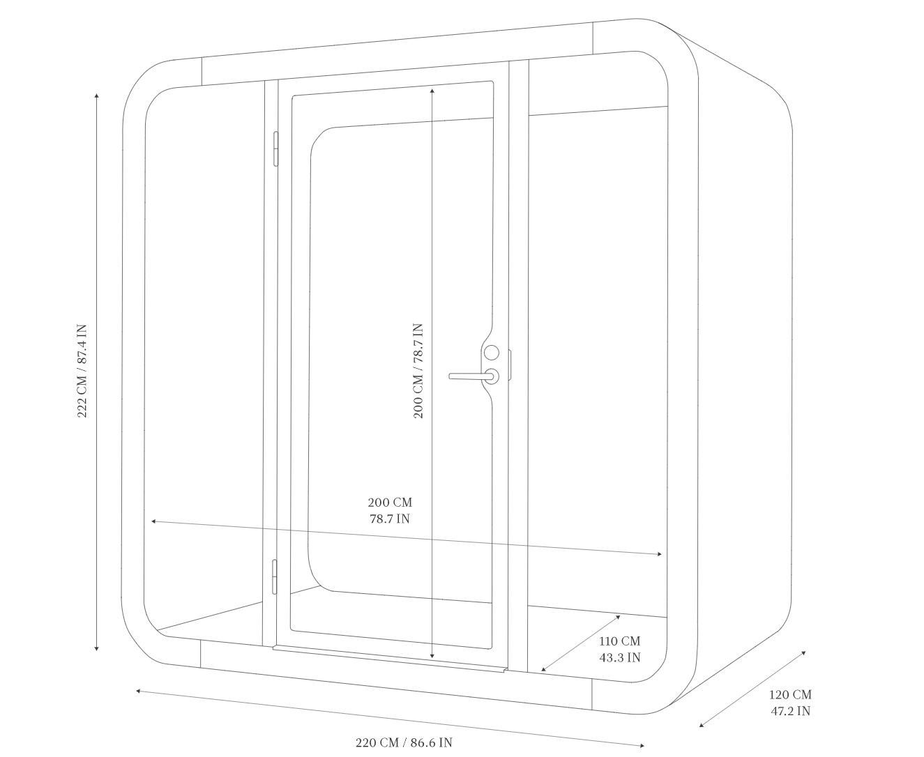 Cabine de escritório acústica FRAMERY Q FLOW Coleção Framery Q By Framery