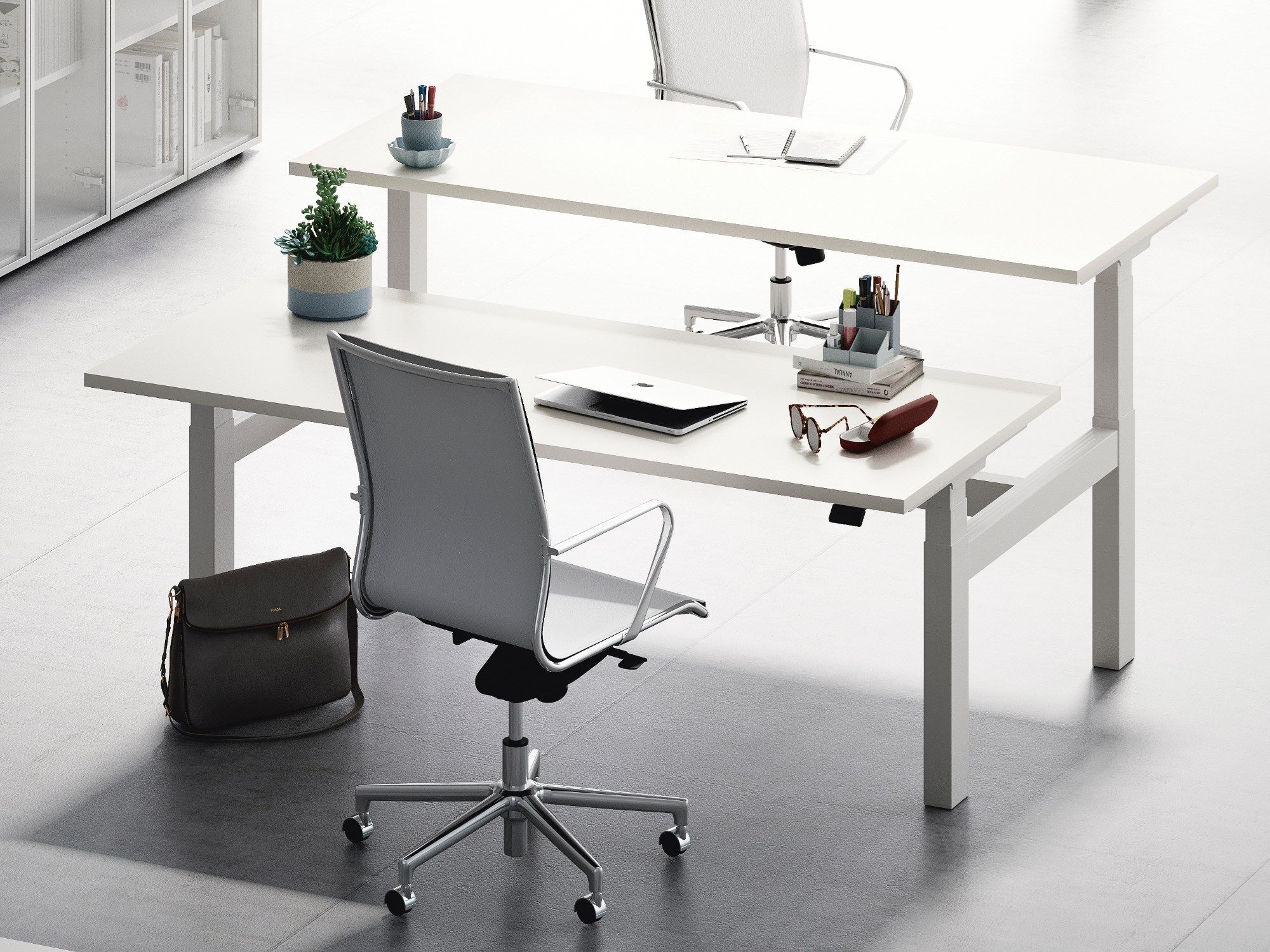 FRAMEWORK 2.0 - LIFT-UP Height-adjustable rectangular office desk By ...