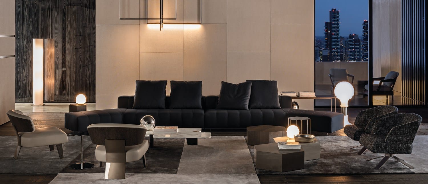 FREEMAN LOUNGE 沙发 By Minotti | design Rodolfo Dordoni