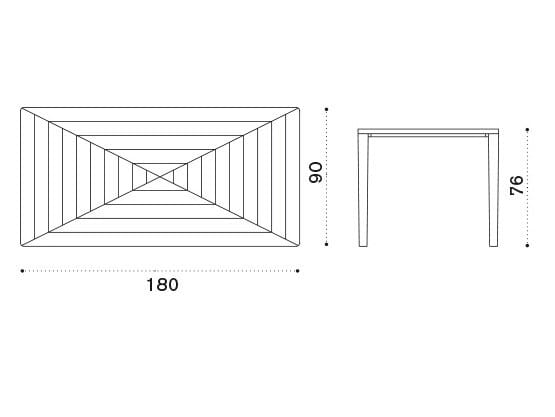 FRIENDS | Rectangular table By Ethimo