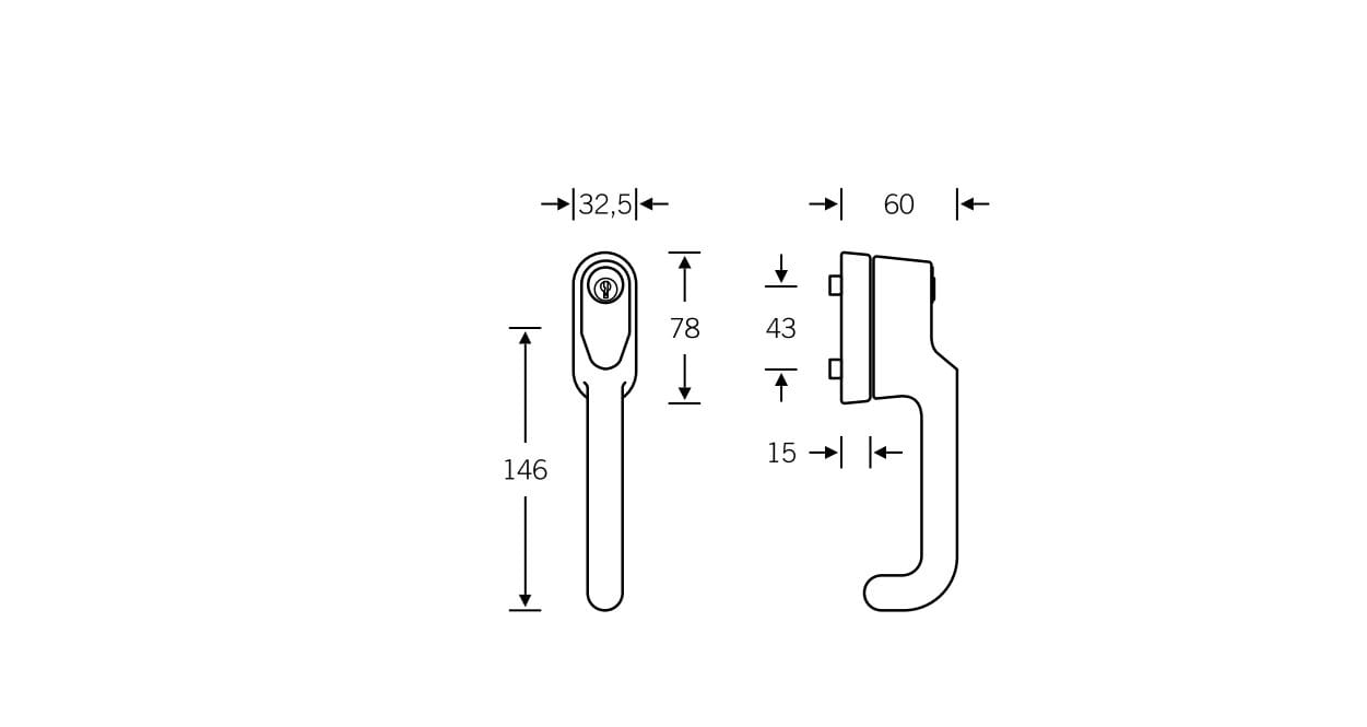 34 3491 Manilla para ventana By FSB