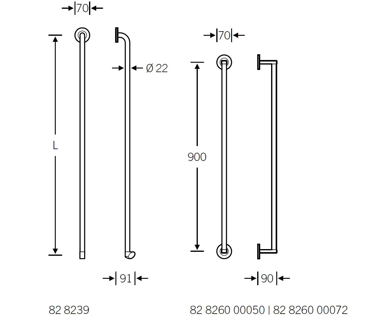 ERGOSYSTEM® E300 Asta saliscendi in alluminio con flessibile By FSB