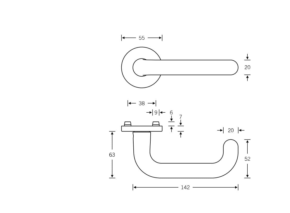 FSB 12 1146 Door handle By FSB