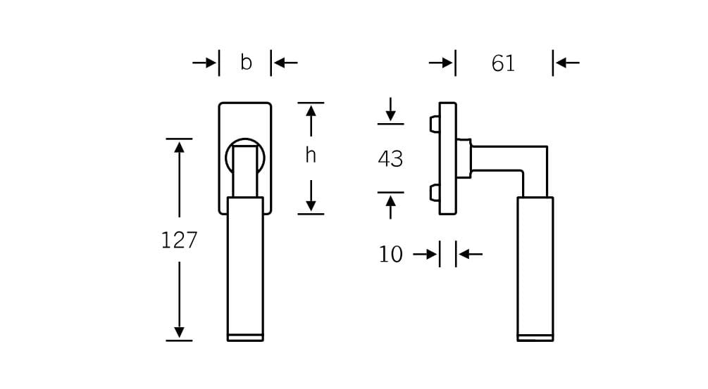 FSB 34 1102 Manilla para ventana By FSB