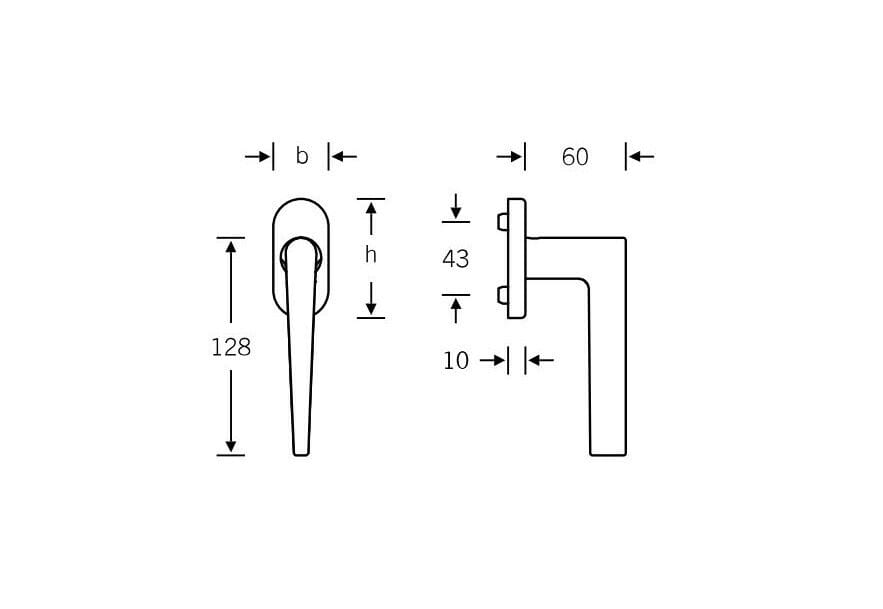 FSB 1005 Window handle By FSB