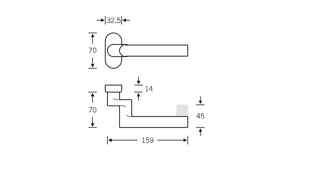 FSB 1001 Door handle By FSB